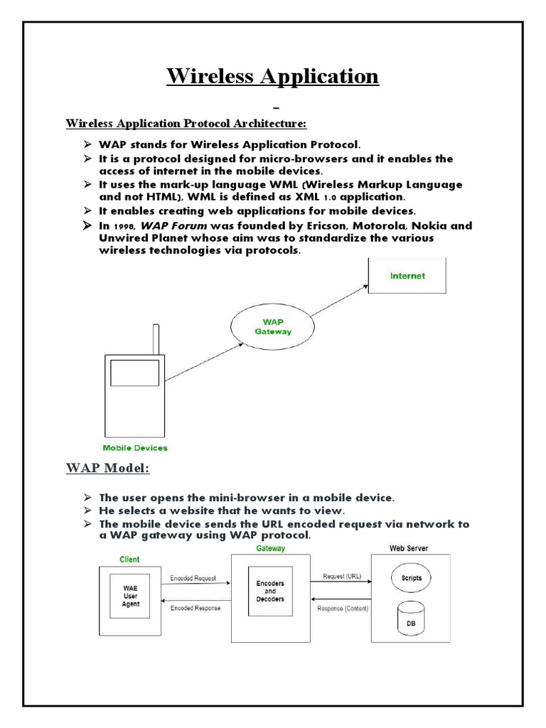 Wireless Application | PDF | Service Industries | Telecommunications ...