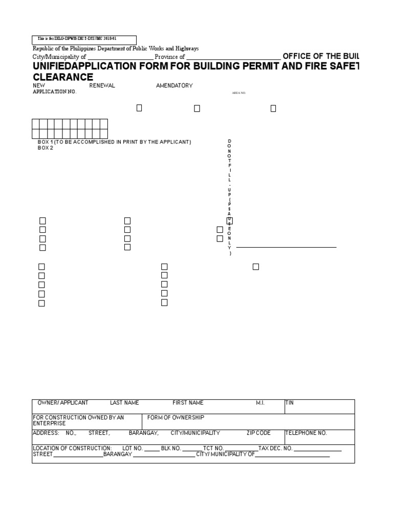 Building Permit Form 2 | PDF