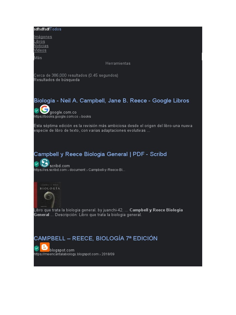 SDFSDFSDF Todos | PDF | Biología | Publicación
