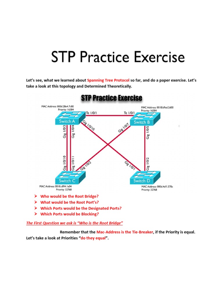 3 - STP Best Practice | PDF | Network Switch | Networking Standards