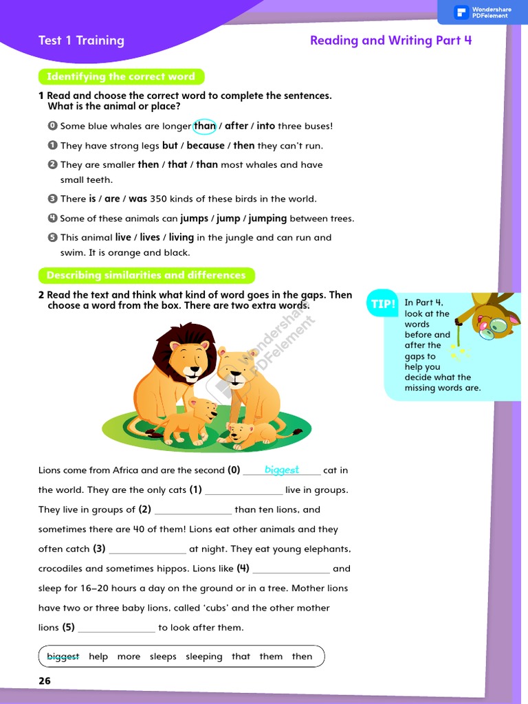 Mini Movers Trainer (Part 4) | PDF | Lion | Bat