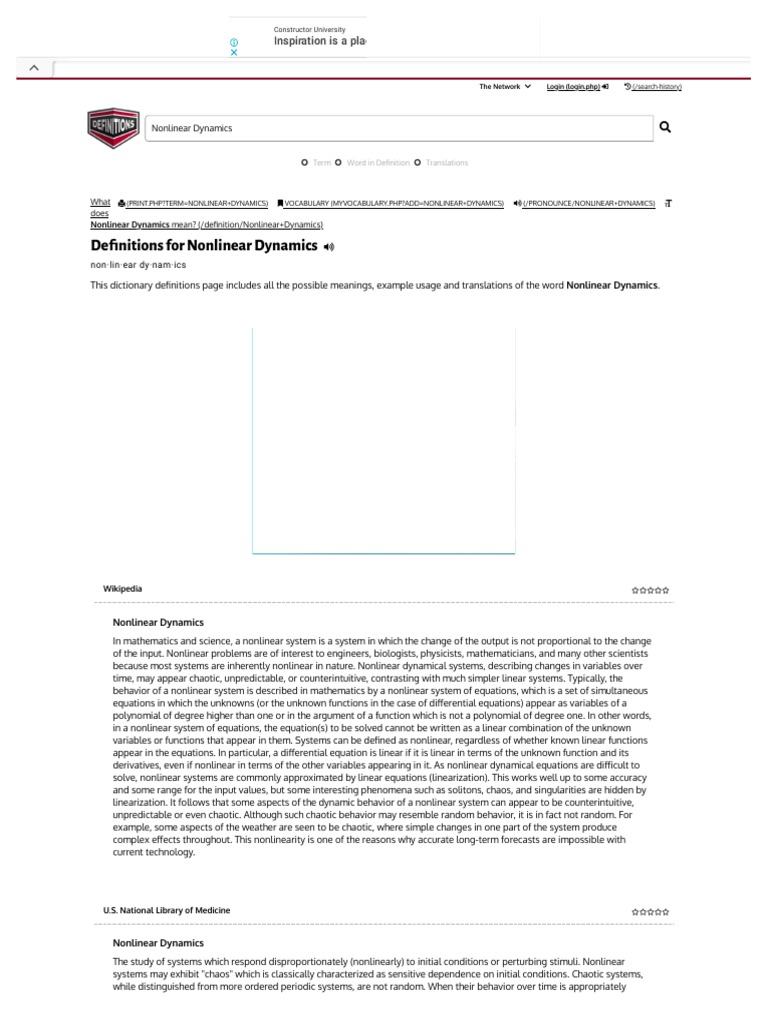 What Does Nonlinear Dynamics Mean | PDF | Chaos Theory | Nonlinear System
