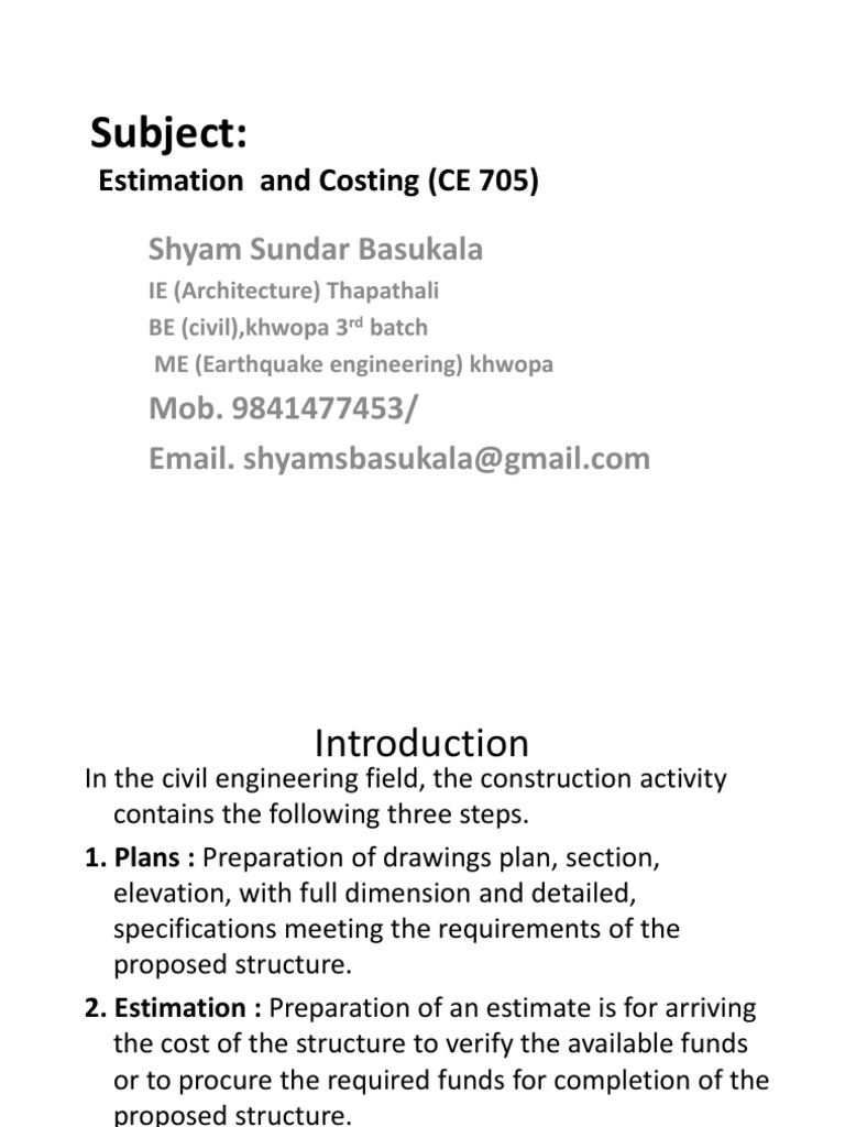 Chapter 1 | PDF | Specification (Technical Standard) | Engineering