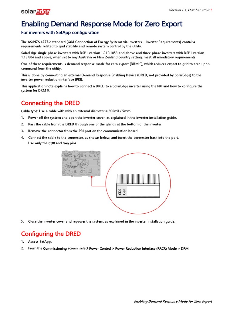 Dred Connection Application Note | PDF