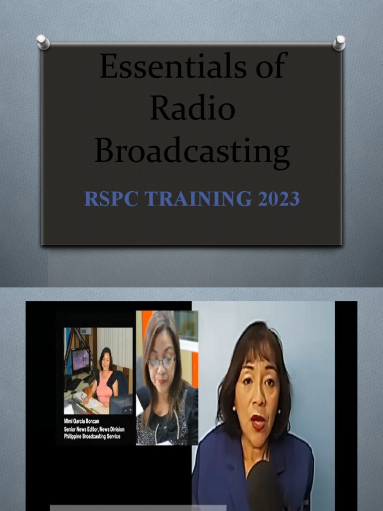 Essentials of Radio Broadcasting Training | PDF | News | Broadcasting