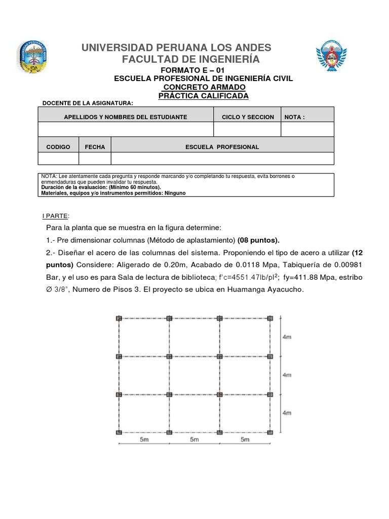 Practica de Concreto Armado | PDF