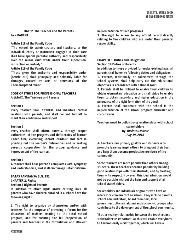 1 2 Edu 011 Midterm Notes Pdf Teachers Complaint
