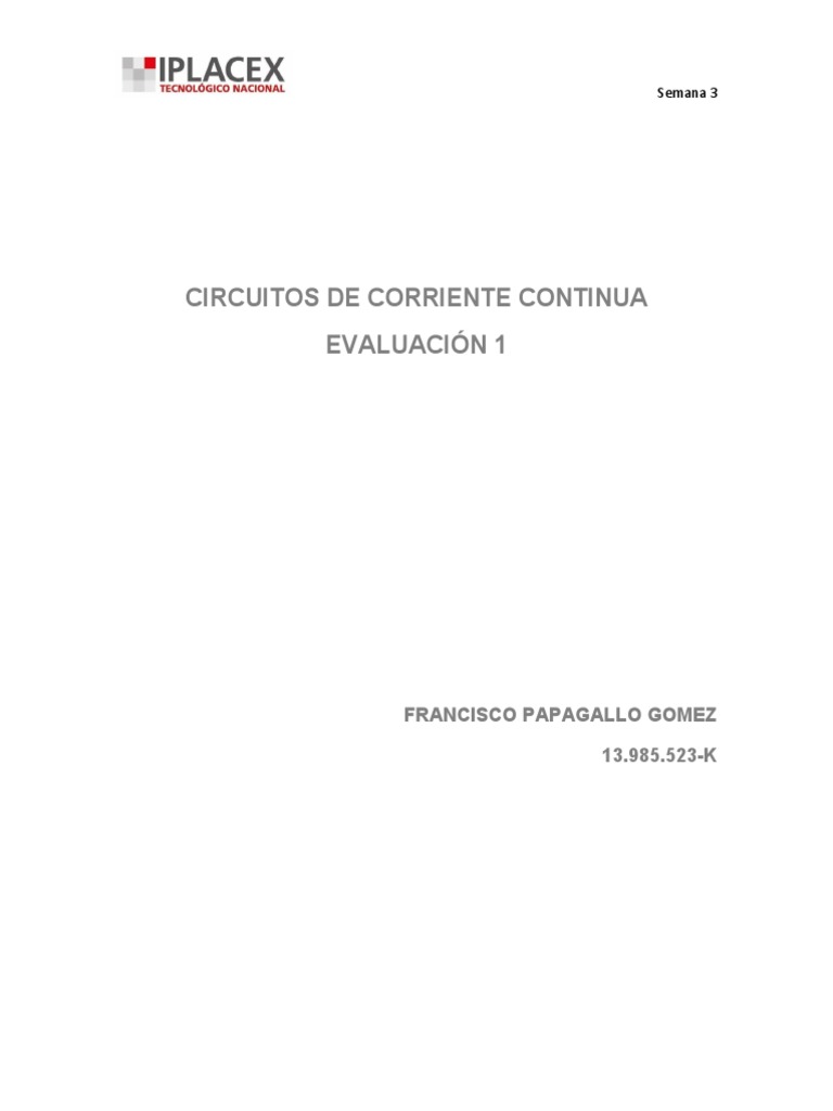 EVA - 2A - Circuito - Cte - Continua F.Papagallo | PDF | Ligero | Qualia