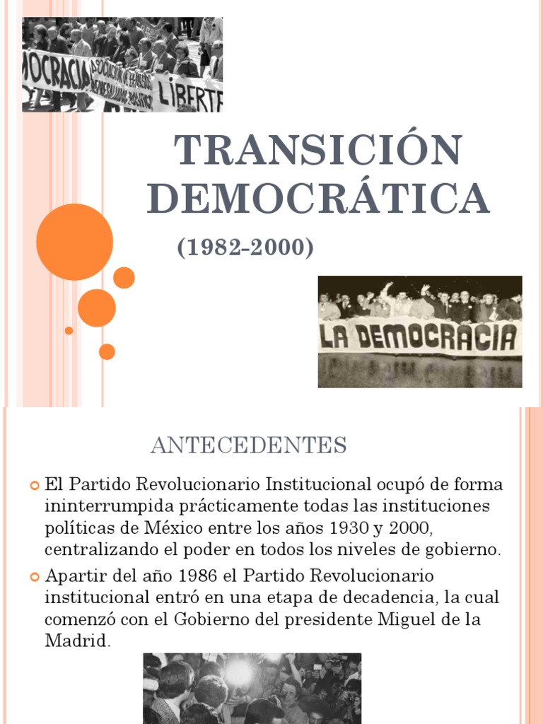 Transición Democrática - 124440 | PDF | Partido Revolucionario ...