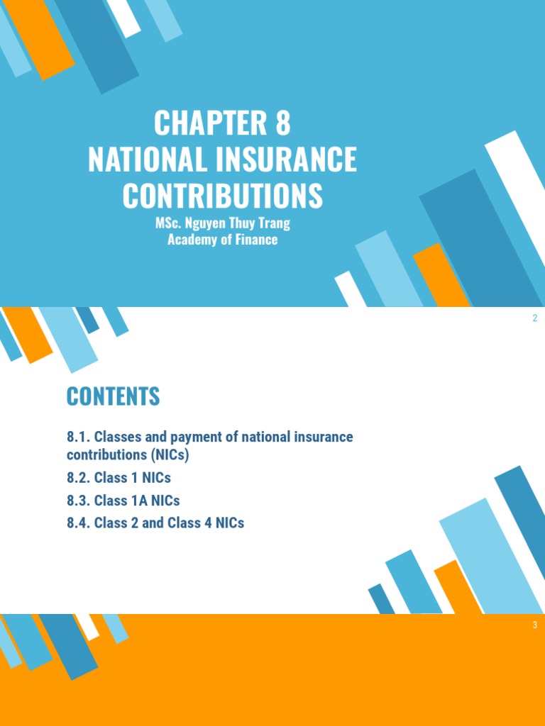 CHAPTER 8. NICs | PDF | Self Employment | Small Business & Entrepreneurs