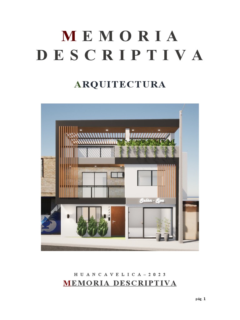 Memoria Descriptiva-Arquitectura | PDF