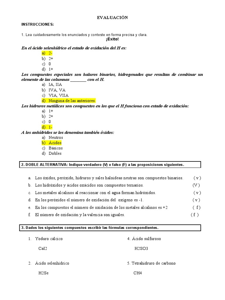 Evaluación Resuelta | PDF