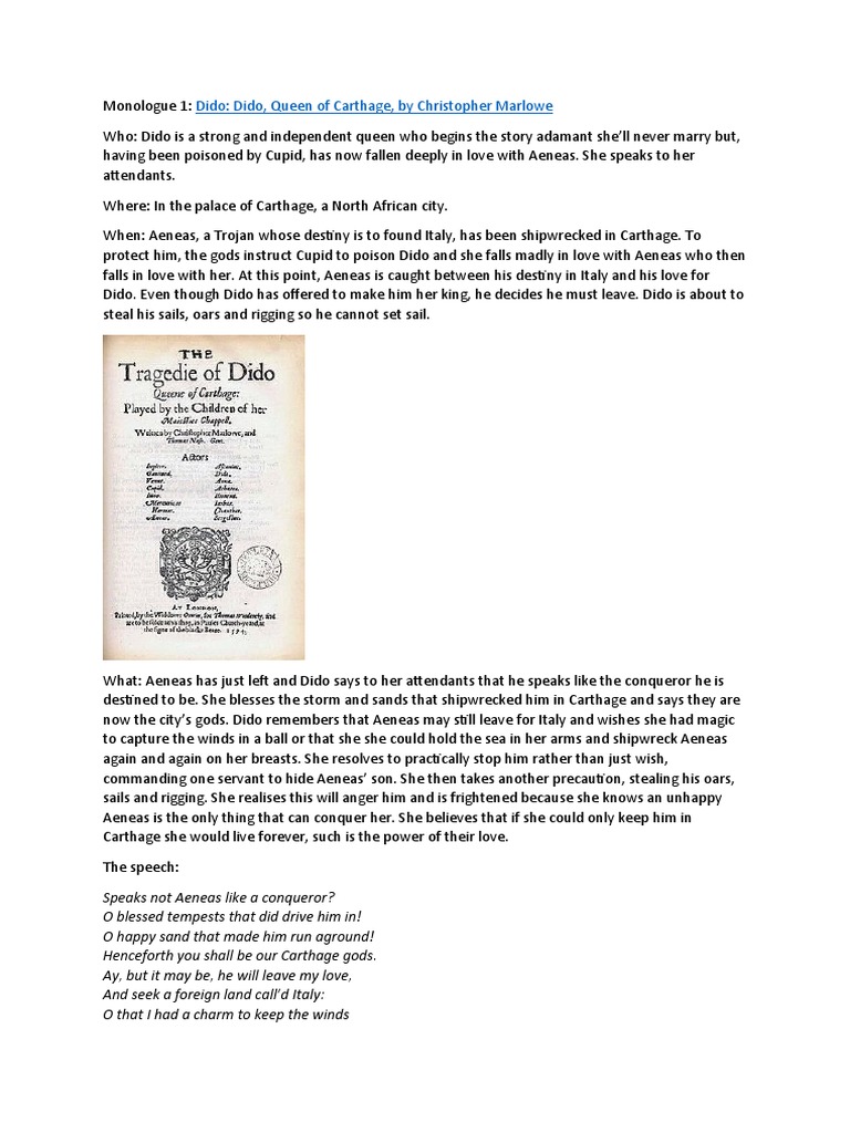 Classic Monologue Suggestions | PDF | Sophocles | Aeneas