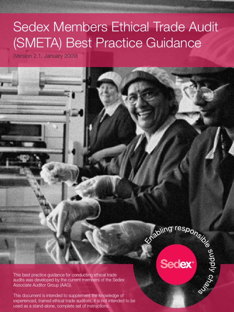 SMETA Best Practice Guidance | PDF | Audit | Occupational Safety And Health
