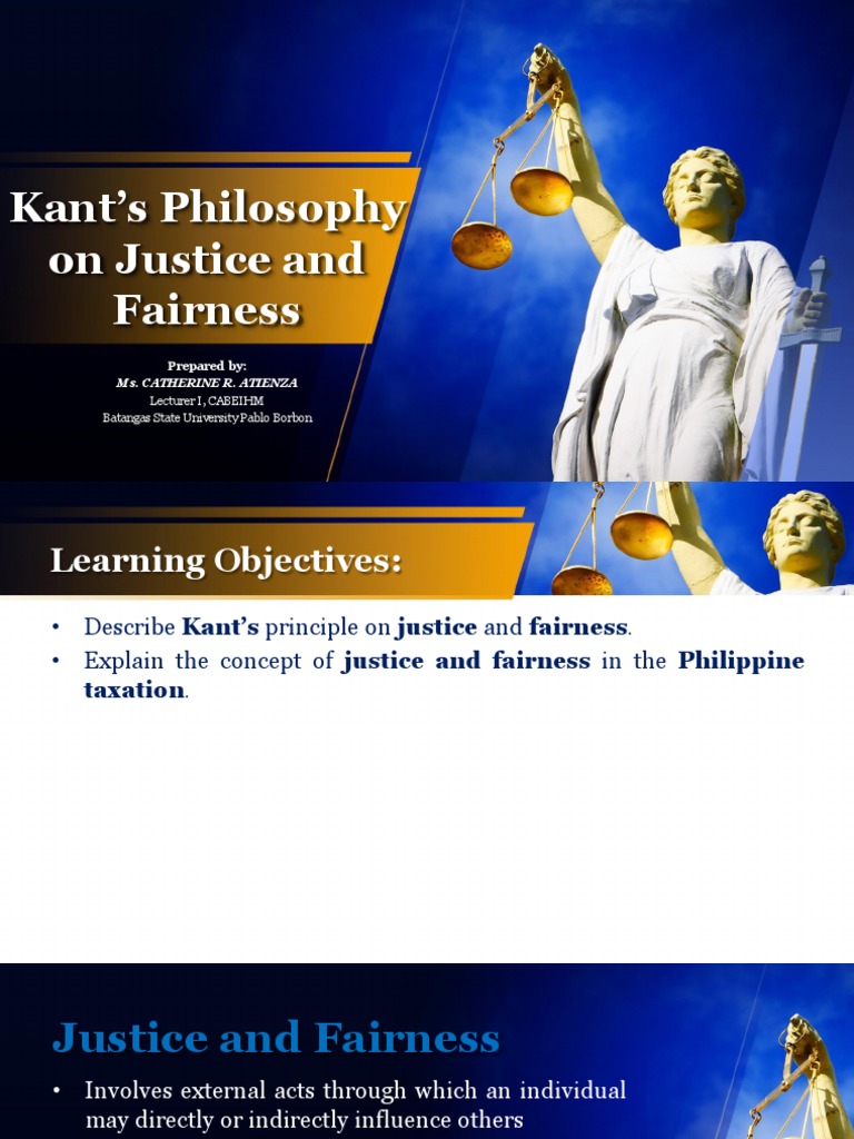 Module 3 Kant's Philosophy On Justice and Fairness | PDF | Taxes ...