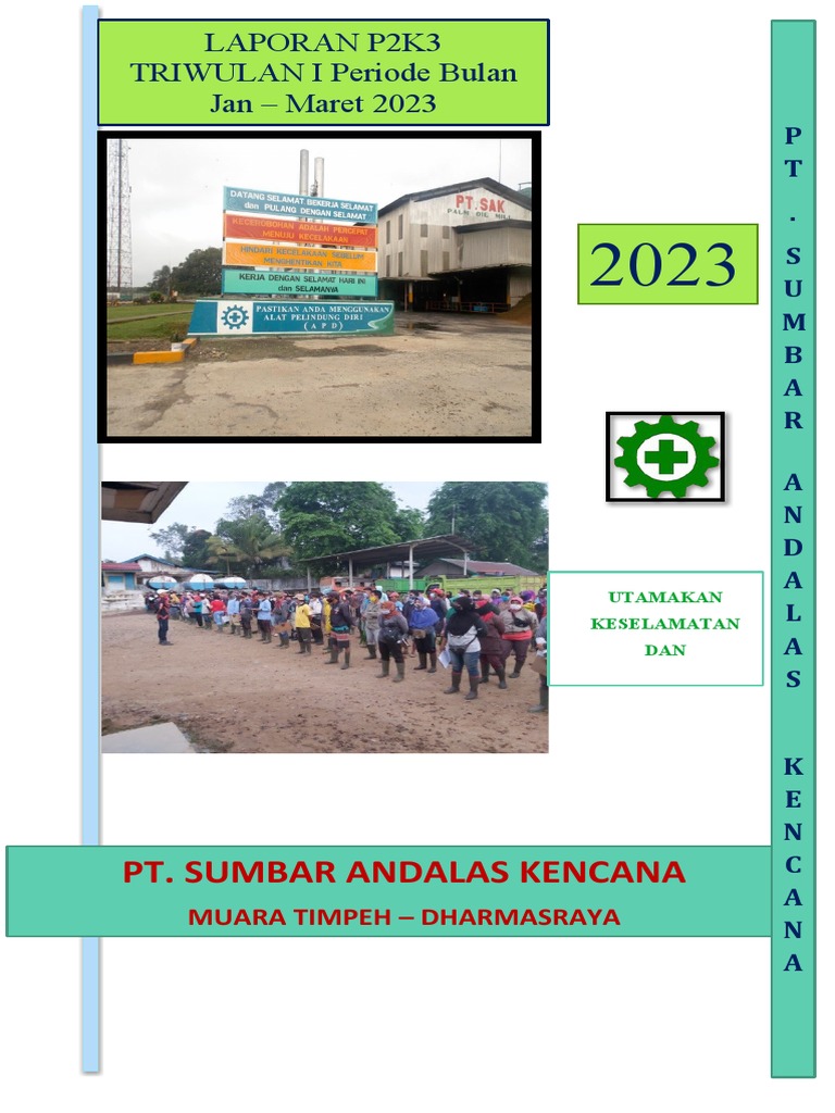 01.cover Laporan p2k3 | PDF