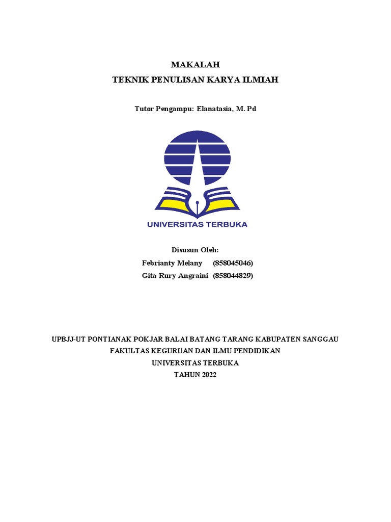 Makalah Kelompok 3 Modul 3 - Teknik Penulisan Karya Ilmiah | PDF