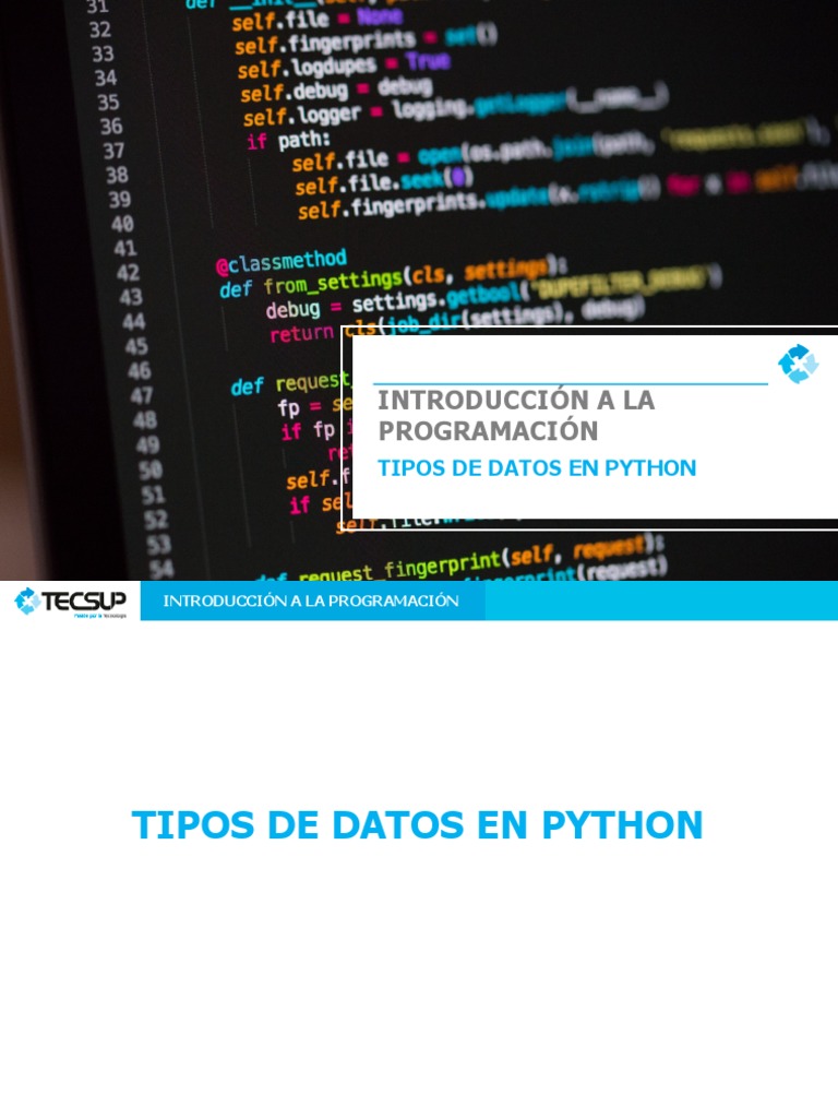 Introducción A La Programación: Tipos de Datos en Python | PDF