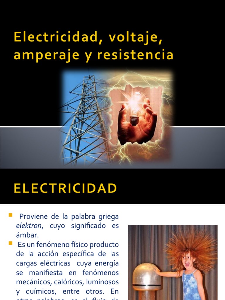 Electricidad | PDF | Electricidad | Corriente eléctrica