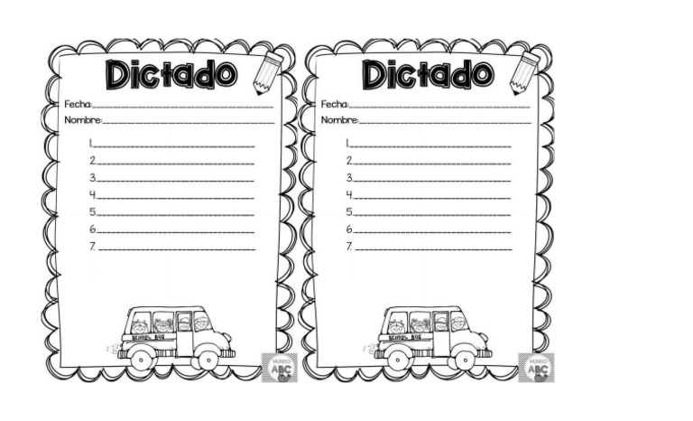 Formato de Dictados | PDF