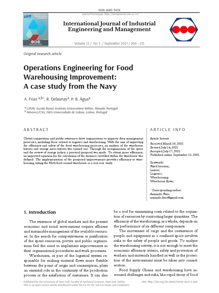 Ijiem 288 | PDF | Warehouse | Logistics