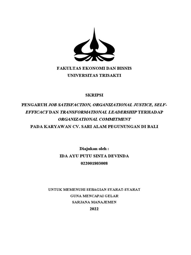 SKRIPSI Ida Ayu Putu Sinta | PDF