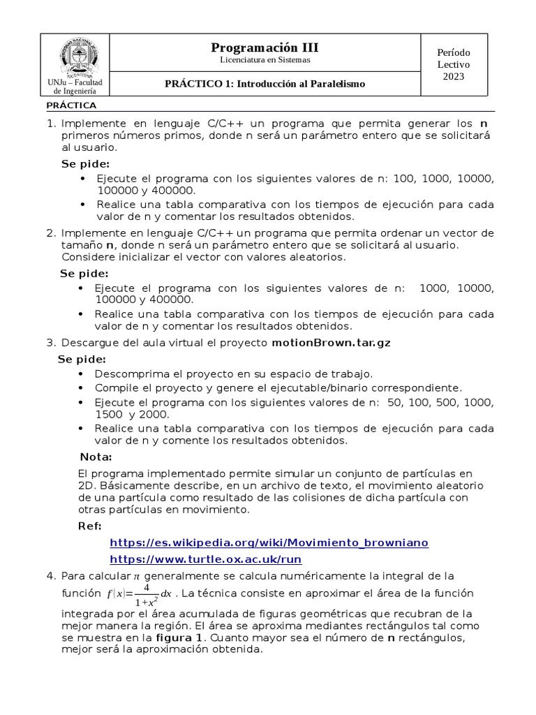 PIII 2023 Practico1 | PDF | Programa de computadora | Programación
