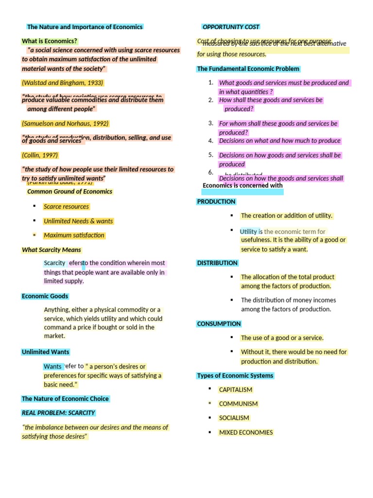 ECO Midterm Reviewer | PDF | Supply (Economics) | Demand