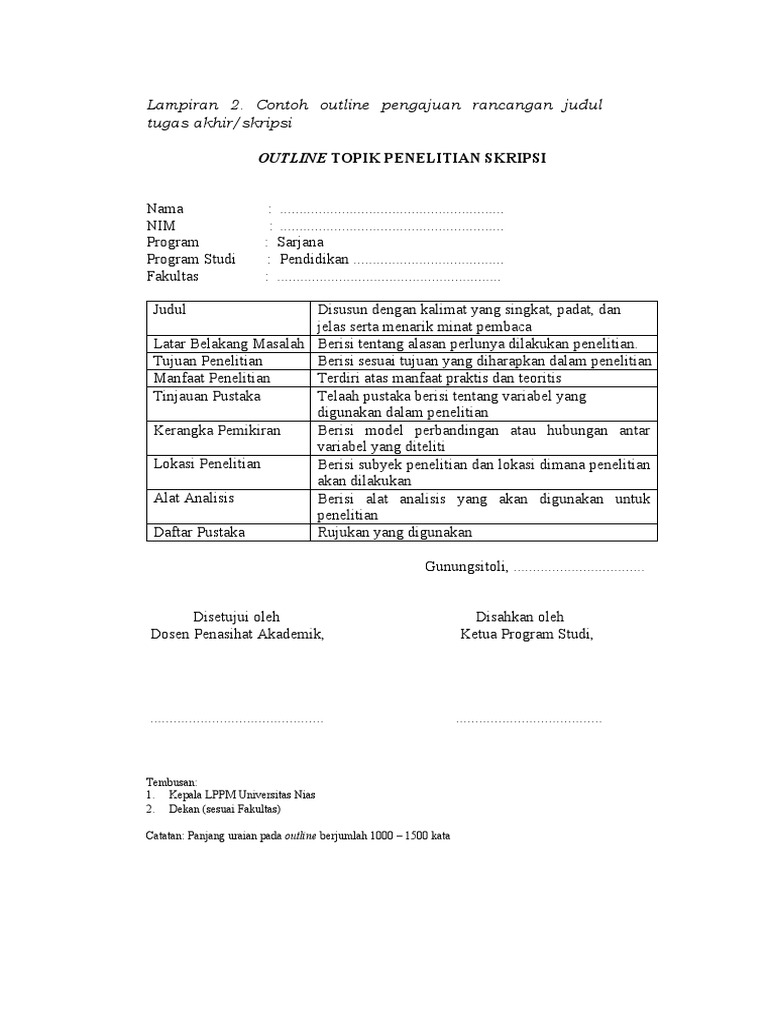 Format Pengajuan Rancangan Judul Tugas Akhir | PDF | Seni