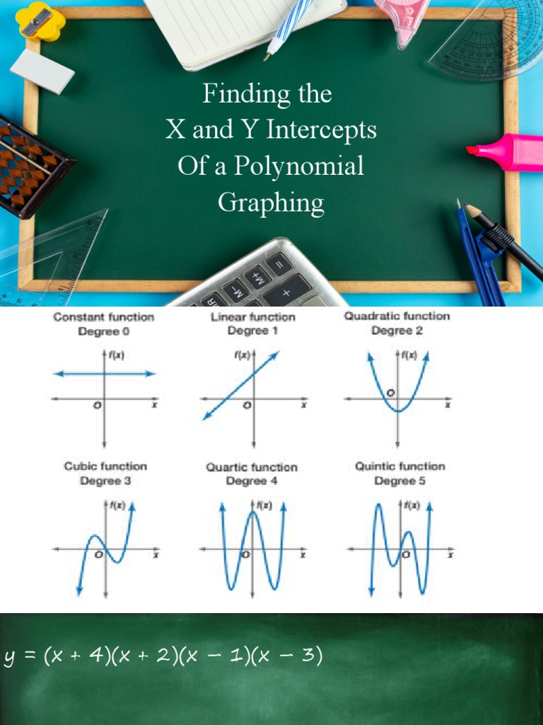 X and Y Intercepts of Polynomials | PDF | Polynomial | Zero Of A Function