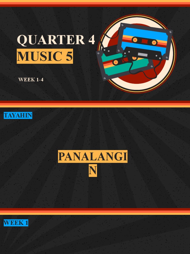 Music Q4 - Week 1-4 | PDF