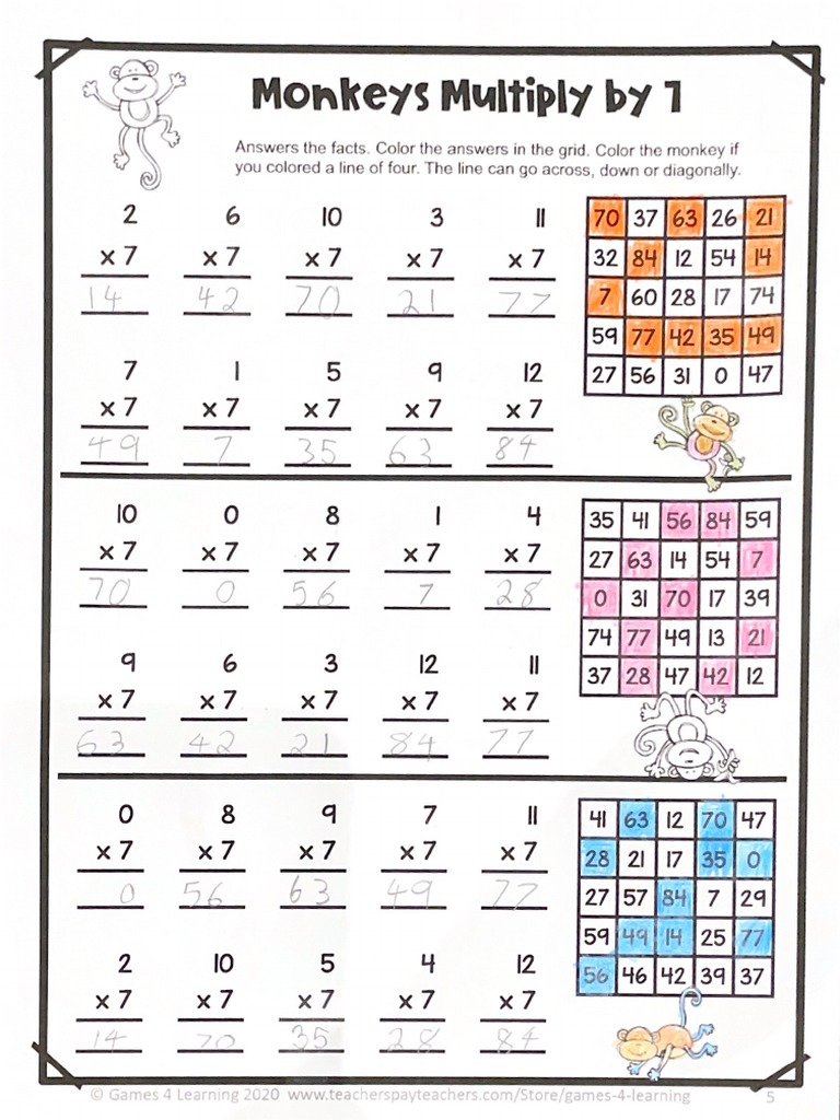 Monkey Multiplication HW - 13-11-22 | PDF