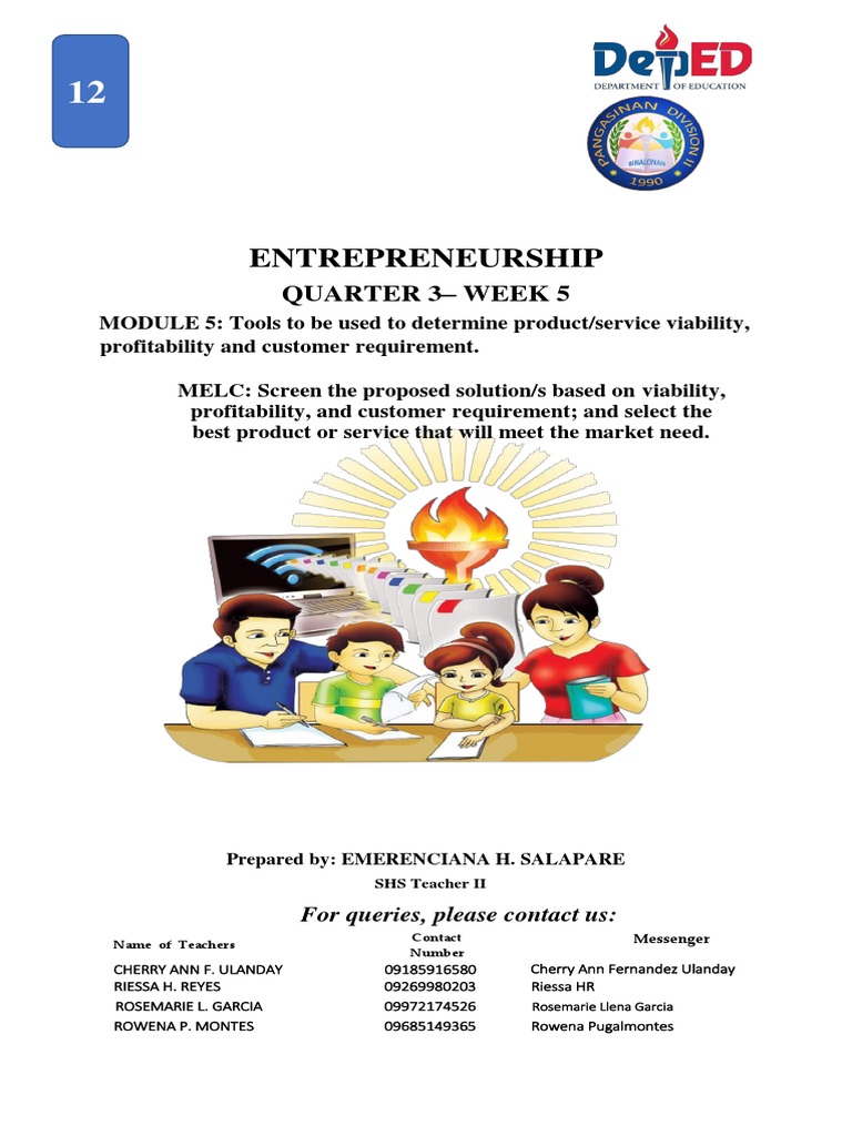 Entrep Q3 M5 | PDF | Swot Analysis | Competition