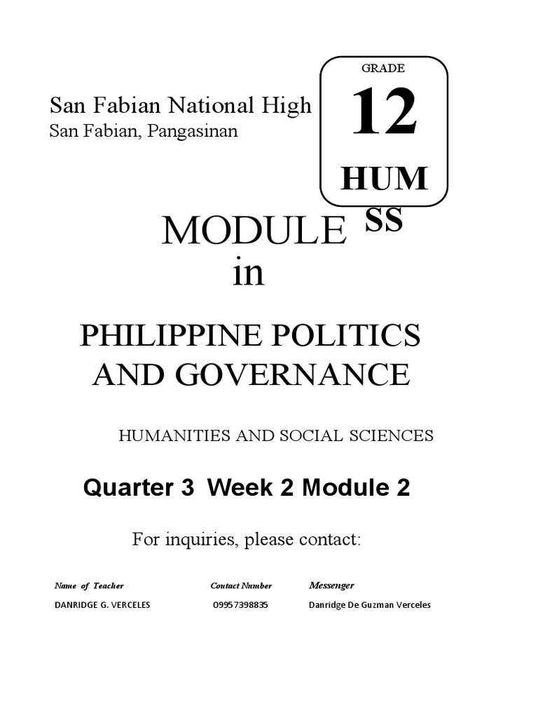 PPG QTR3 Module2 | PDF | Socialism | Ideologies