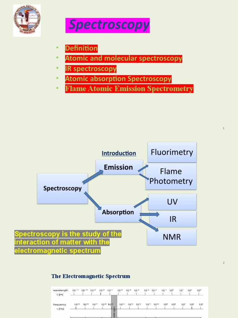 Spectroscopy - B.Tech First Year | Download Free PDF | Atomic Absorption Spectroscopy | Infrared ...