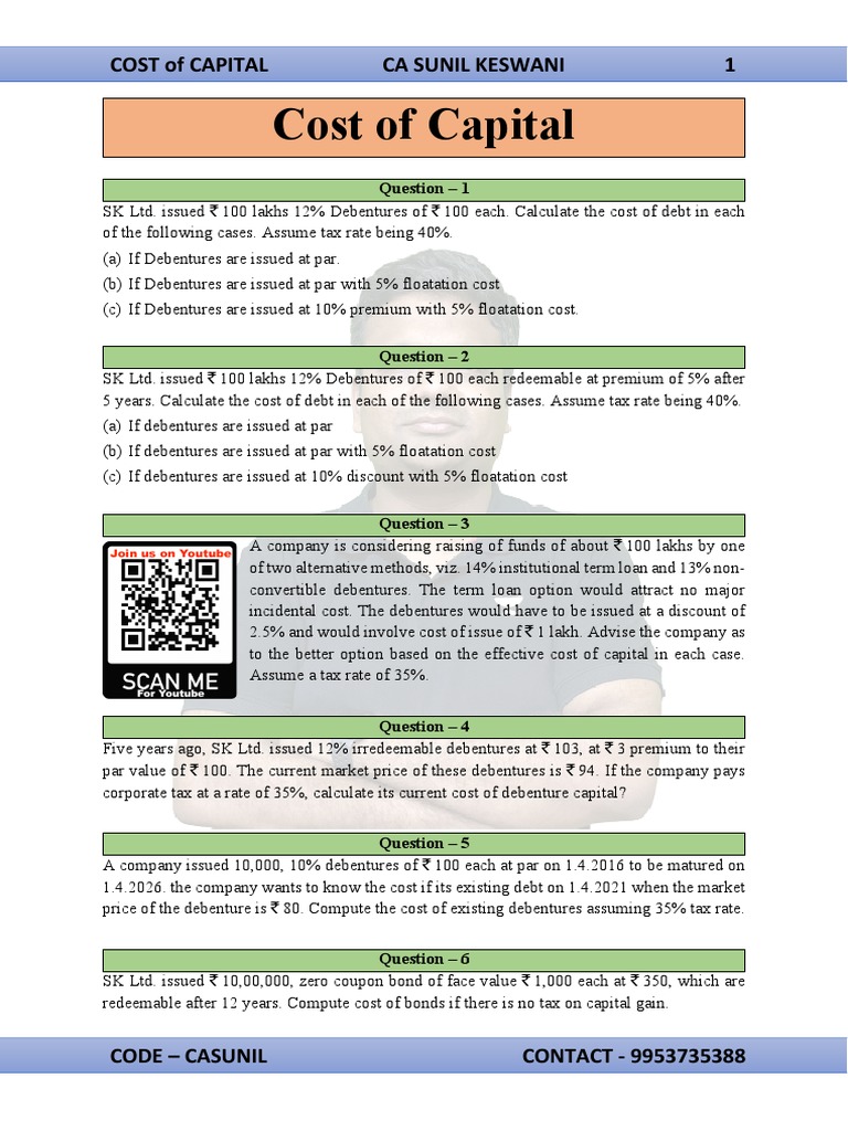 Cost of Capital | PDF | Cost Of Capital | Dividend
