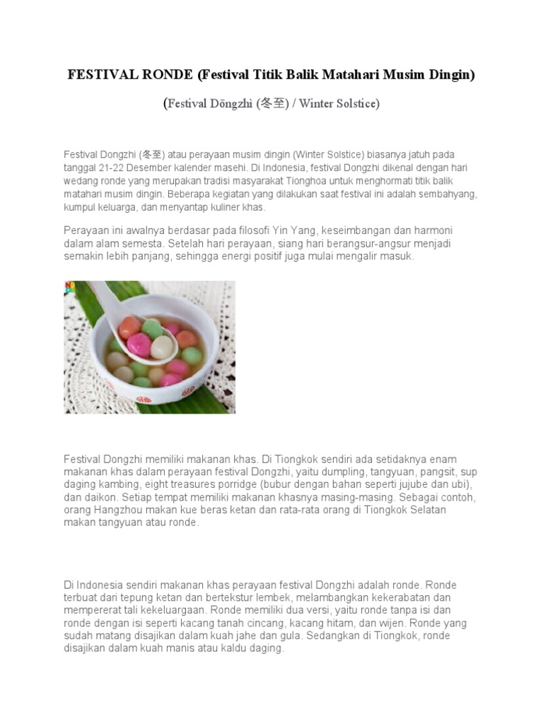 Festival Ronde Pdf Seni