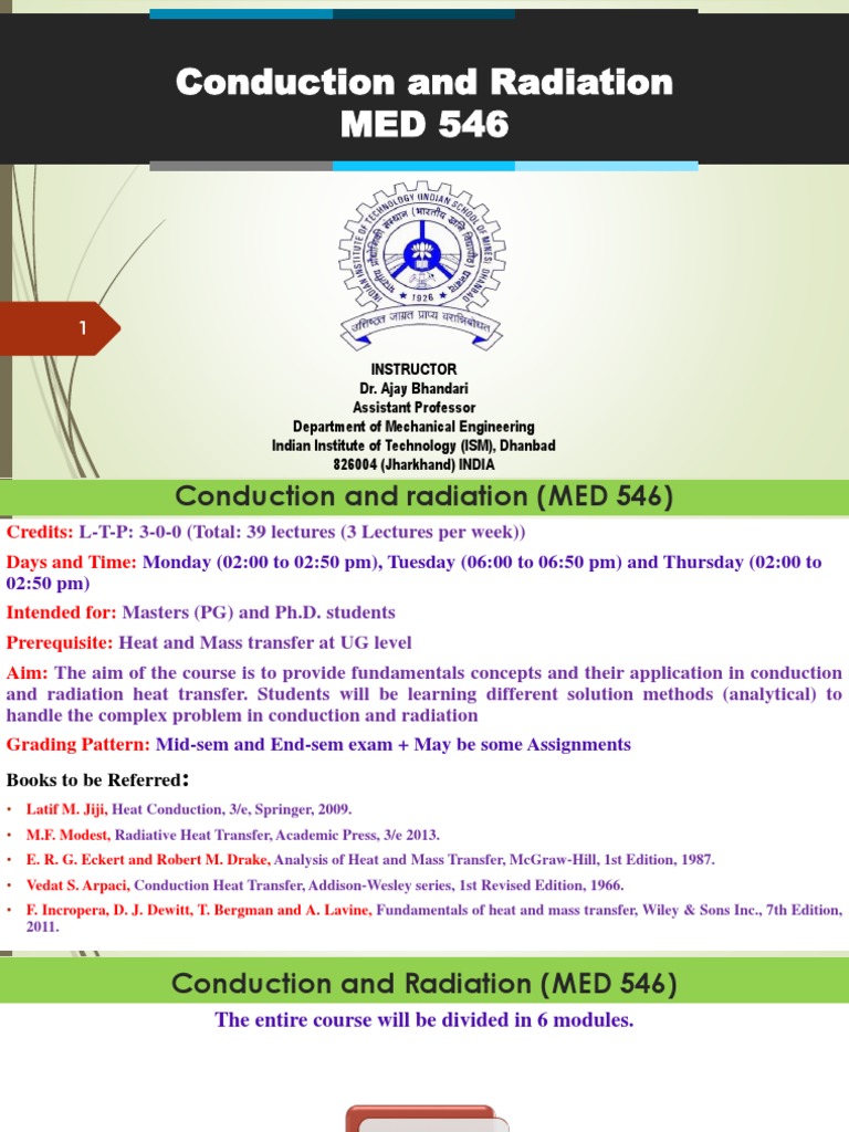 Lecture 1-6 | PDF | Heat Transfer | Thermal Conduction Lecture 1-6 | PDF | Heat Transfer | Thermal Conduction