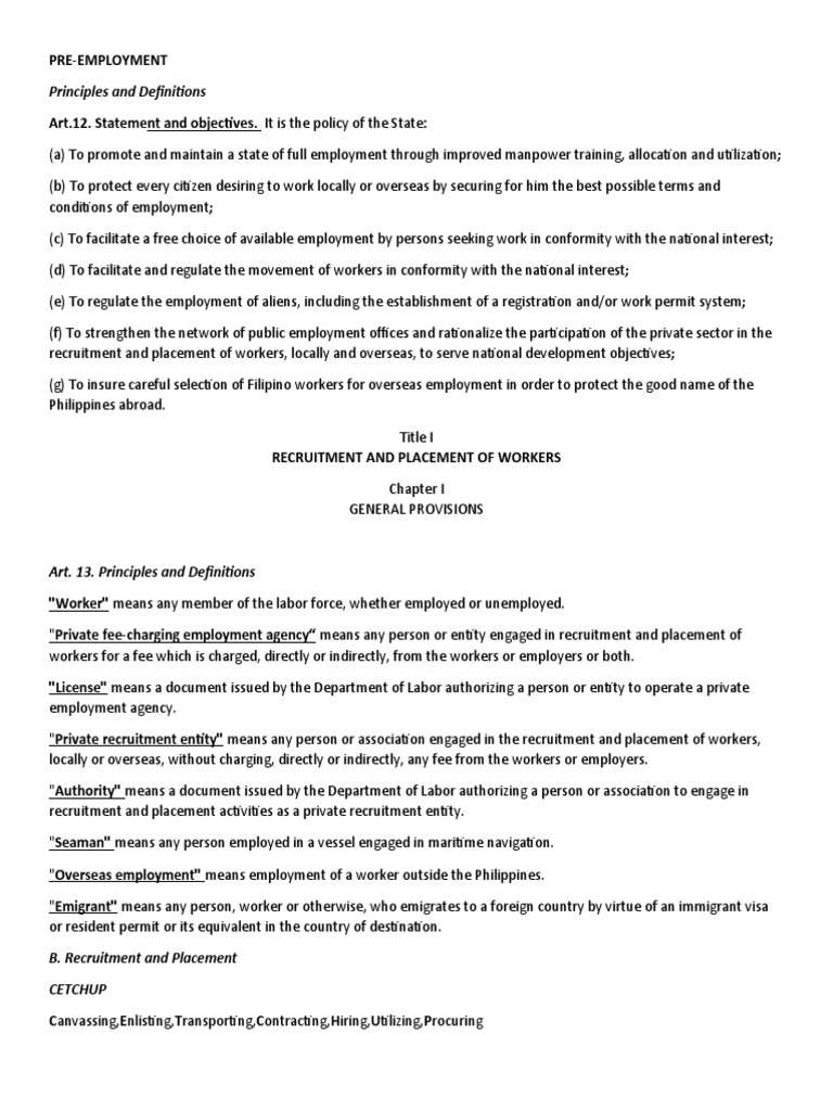 An Overview of the Principles, Definitions, and Regulations Regarding ...