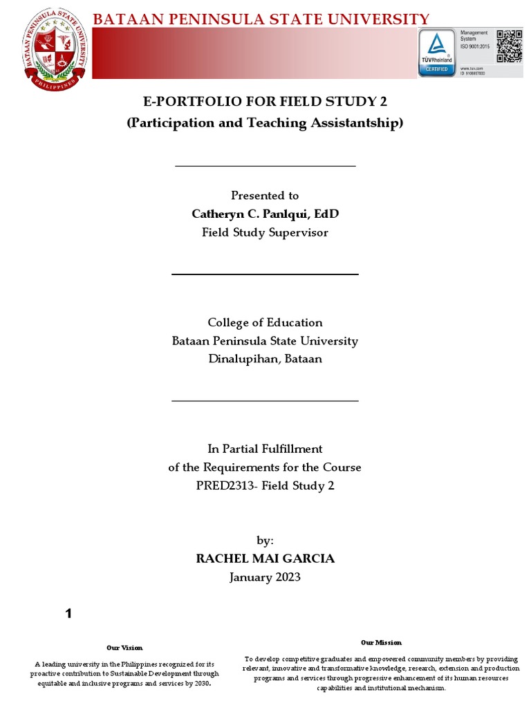 E-Portfolio FS2 Garcia RachelMai | PDF