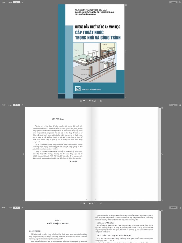 Huong Dan Thiet Ke Do An Mon Hoc Cap Thoat Nuoc Trong Nha Va Cong Trinh 2018 | PDF