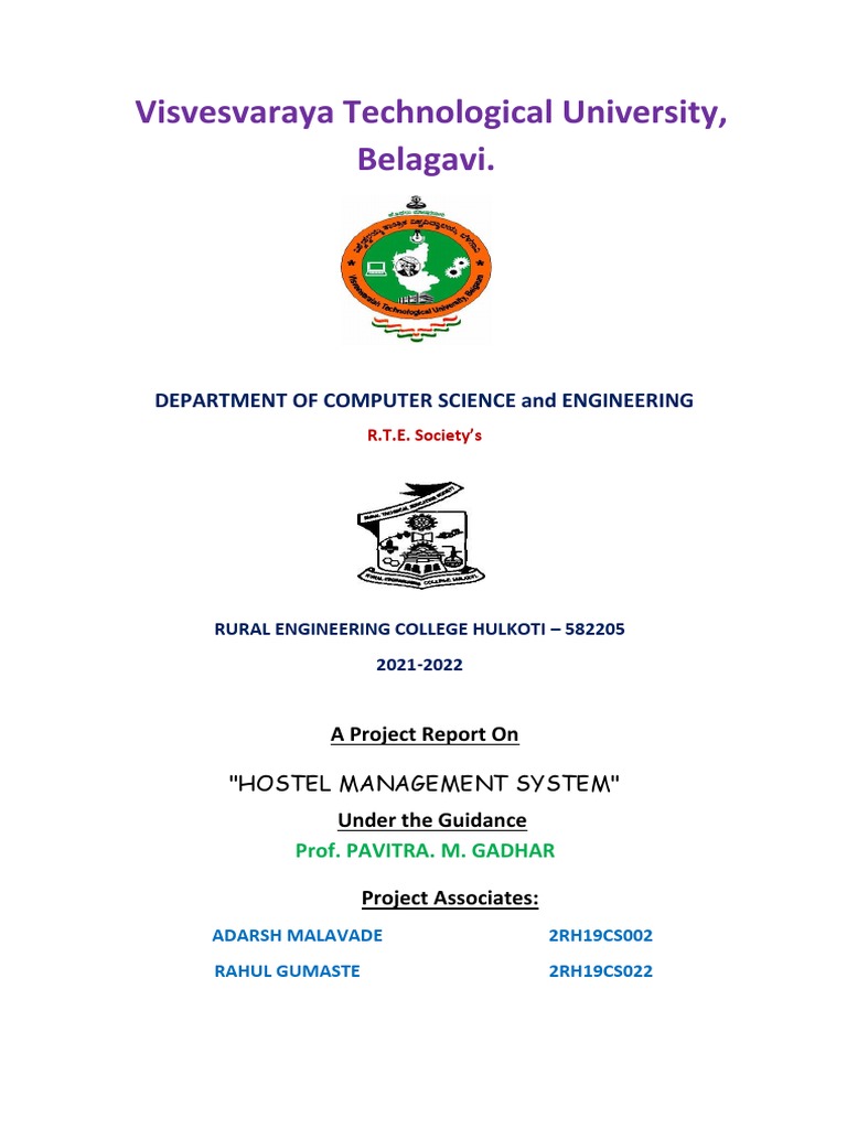 HOSTEL MANAGEMENT SYSTEM Report | PDF | Databases | Php