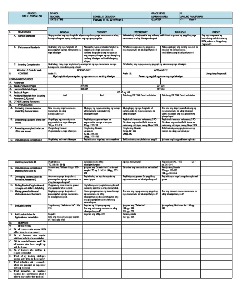 AP 3 Q4 Week 5 | PDF