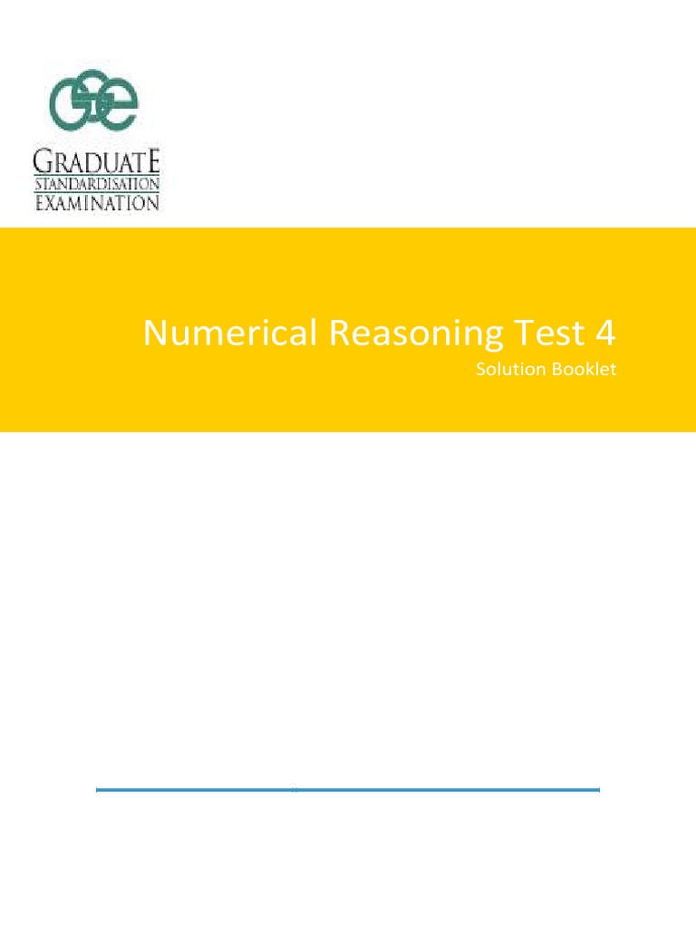 SHL Numerical Reasoning Test Solutions | PDF