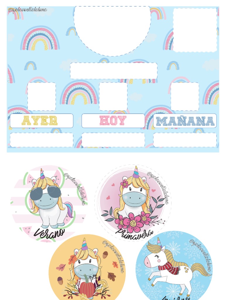 Calendario Unicornios | PDF