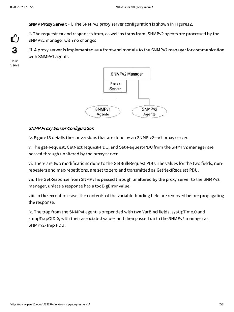 What Is SNMP Proxy Server | PDF