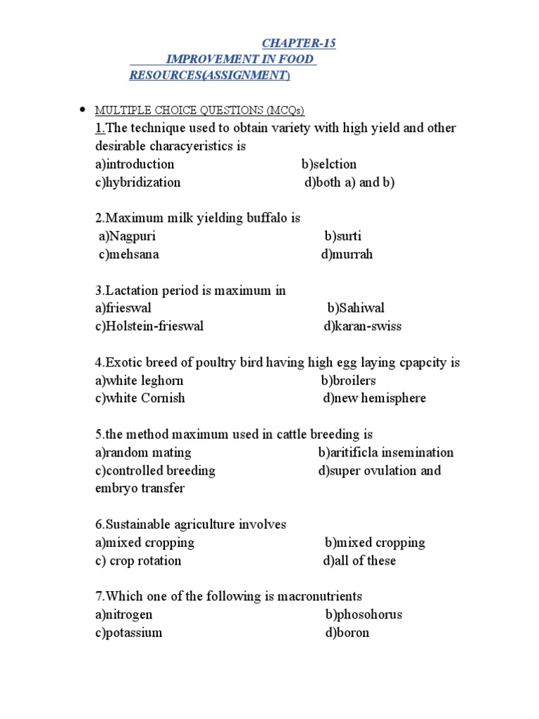 Chapter-15 (Science) Class 9th Assignment | PDF | Soil | Legume