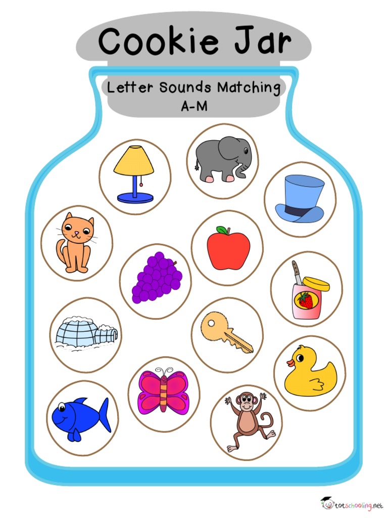 free_Cookie Jar Letter Sounds Matching | PDF