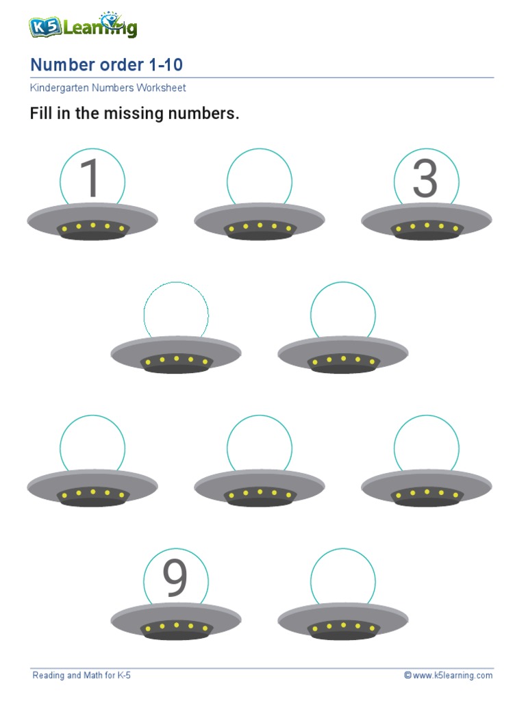 Number Order 1to10 | PDF
