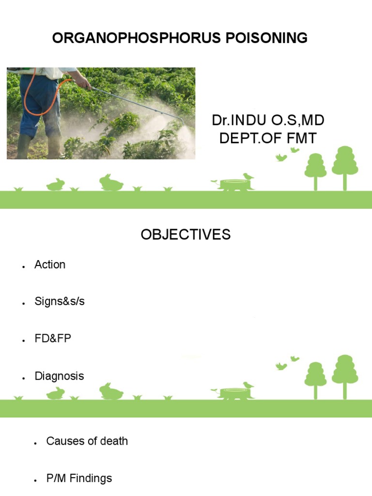 ORGANOPHOSPHORUS | PDF | Acetylcholine | Medical Specialties